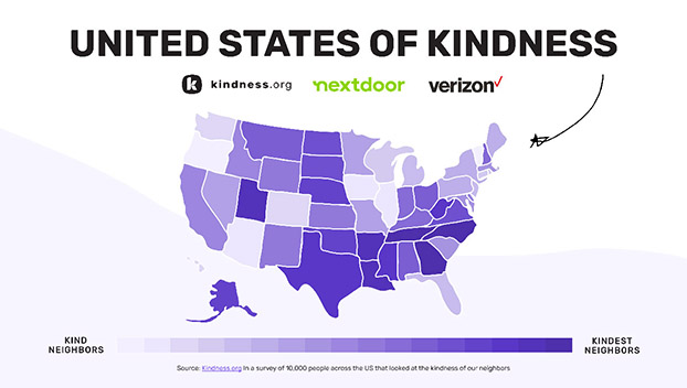 How kind are your neighbors? If you live in Mississippi you might be ...