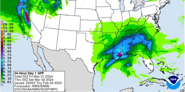 Mississippi Skies: Rainy weather Friday with a few storms possible ...